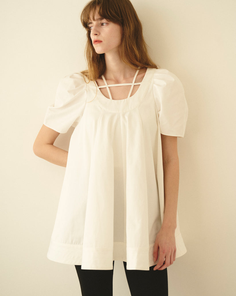 【New Arrival】サーキュラーフレアチュニックブラウス – jemma.atelier